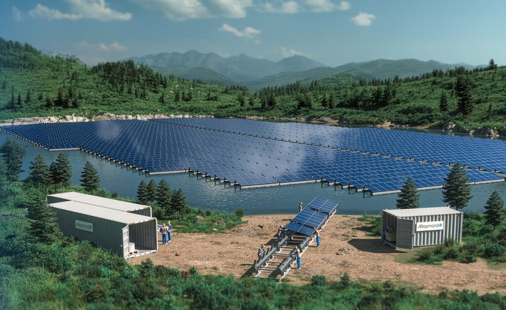 Le solaire flottant repensé avec des flotteurs en aluminium fabriqués ...