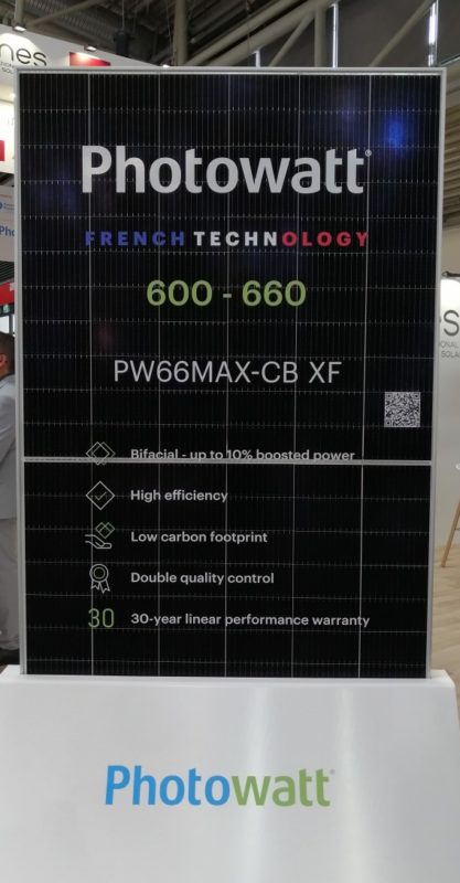 [Dans les allées d’Intersolar 2022] Photowatt dévoile le prototype de ...
